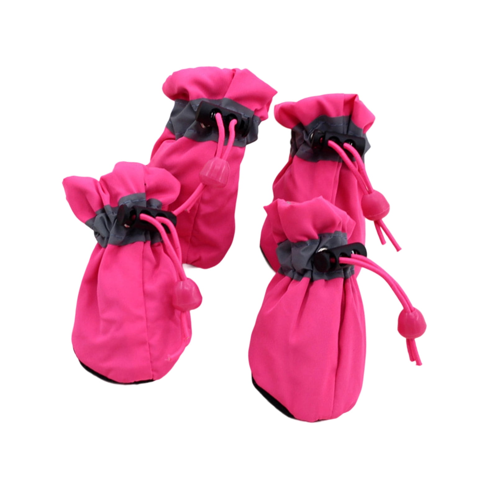 Adjustable Dog Booties with Thick Grip Soles, Protective Paw Covers for ...