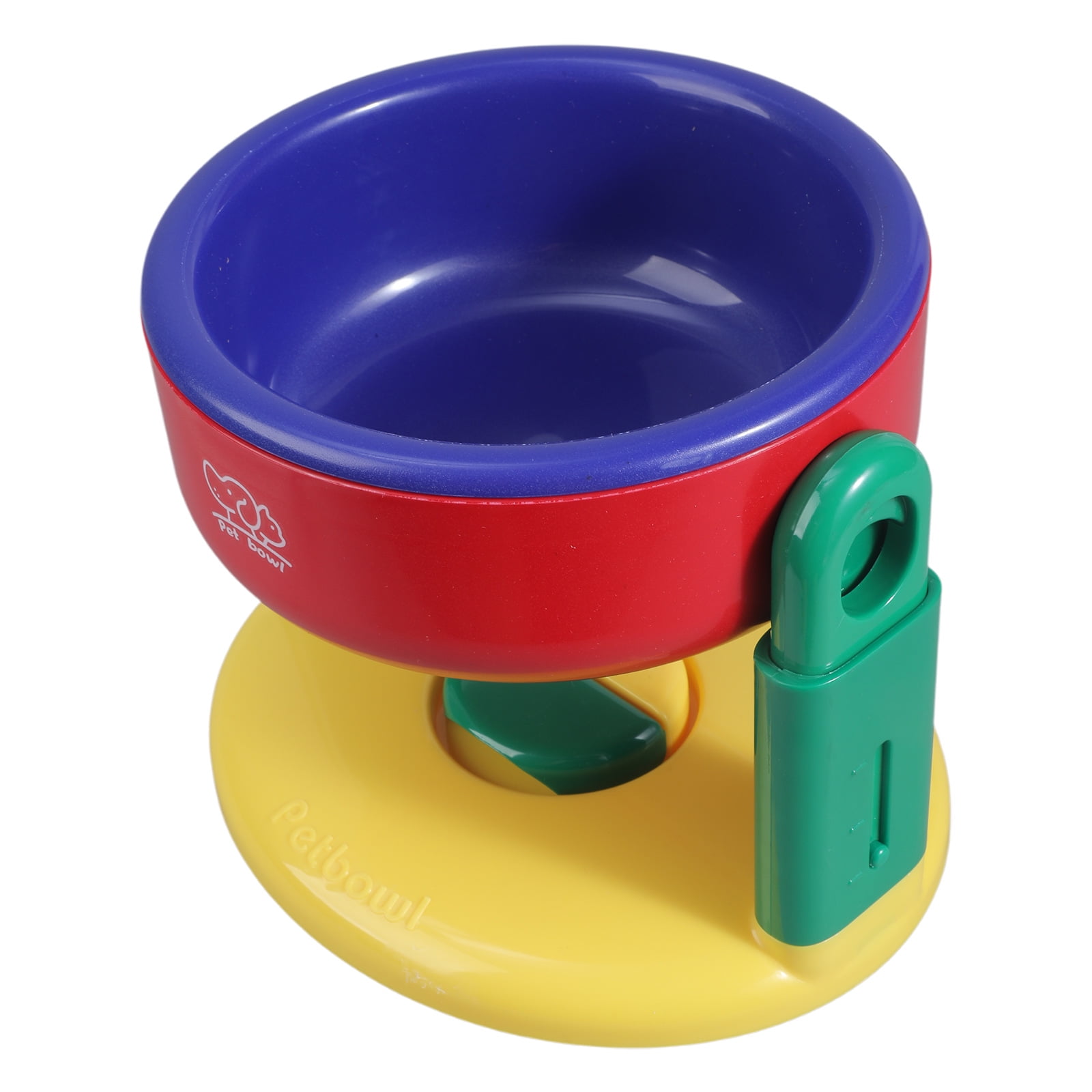 Adjustable Dog Bowl Stand with Multi-Level Height, Base & Bright Colors ...