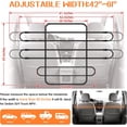 Adjustable Dog Car Barrier for SUVs Trucks - 42-61 Inch Pet Divider ...