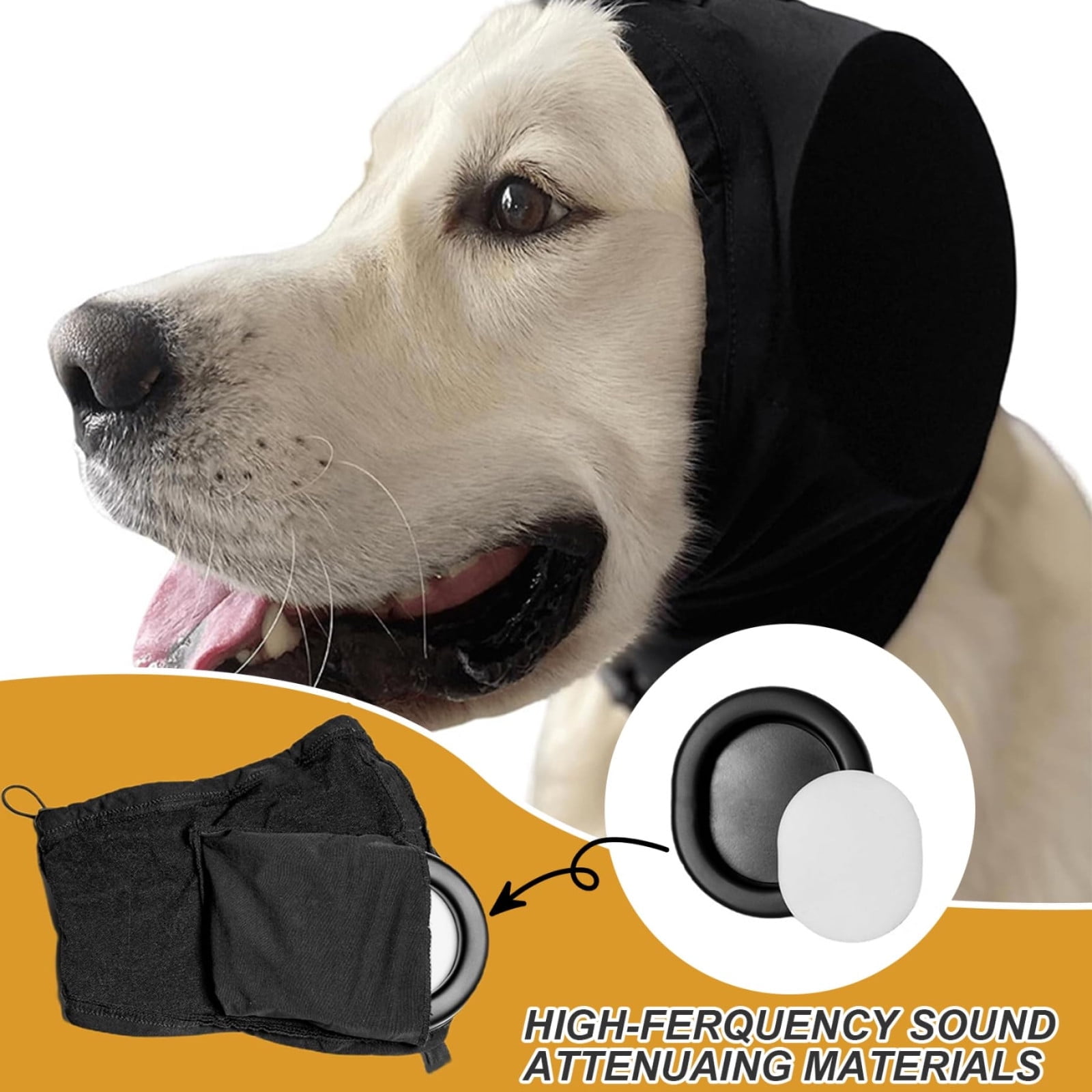 Adjustable Dog Earmuffs Sound Reducing Comfort Headband for Fireworks ...