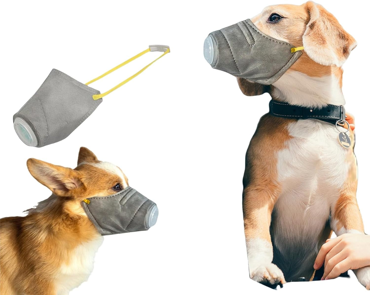 Adjustable Dog Gas Mask & Muzzle – Reusable, Breathable Air Filter Mask ...