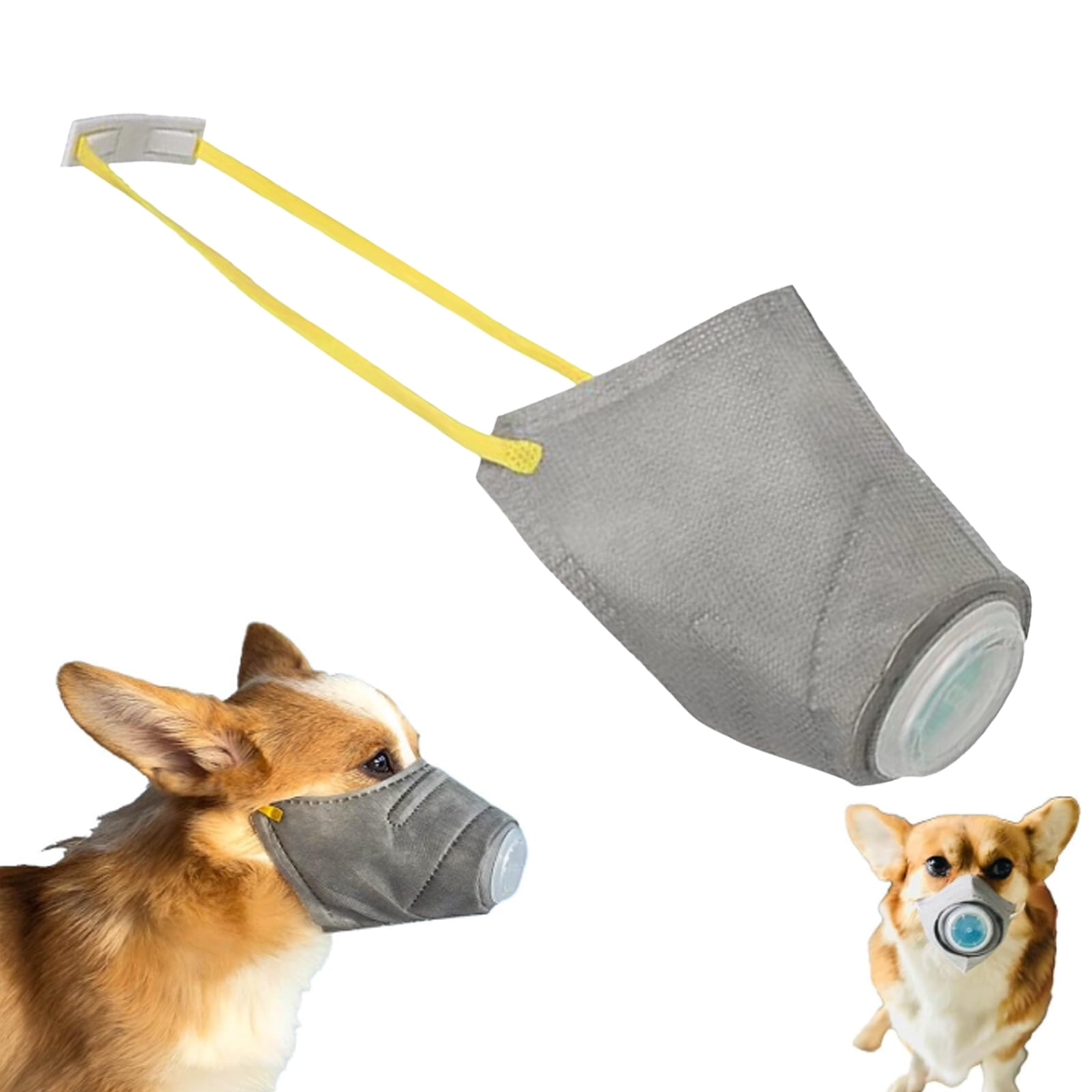 Adjustable Dog Gas Mask Reusable Dog Air Filter Mask Anti-Smog Dog ...