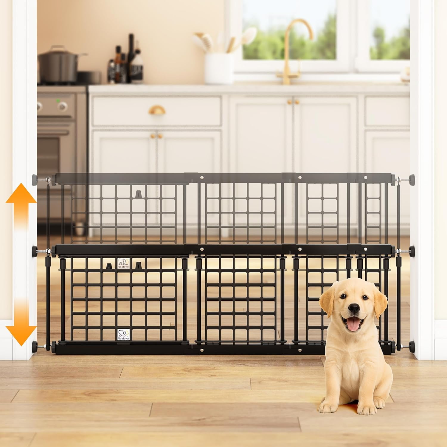 Adjustable Dog Gate No Drill Pet Gate for Doorways, Stairs, Puppies ...