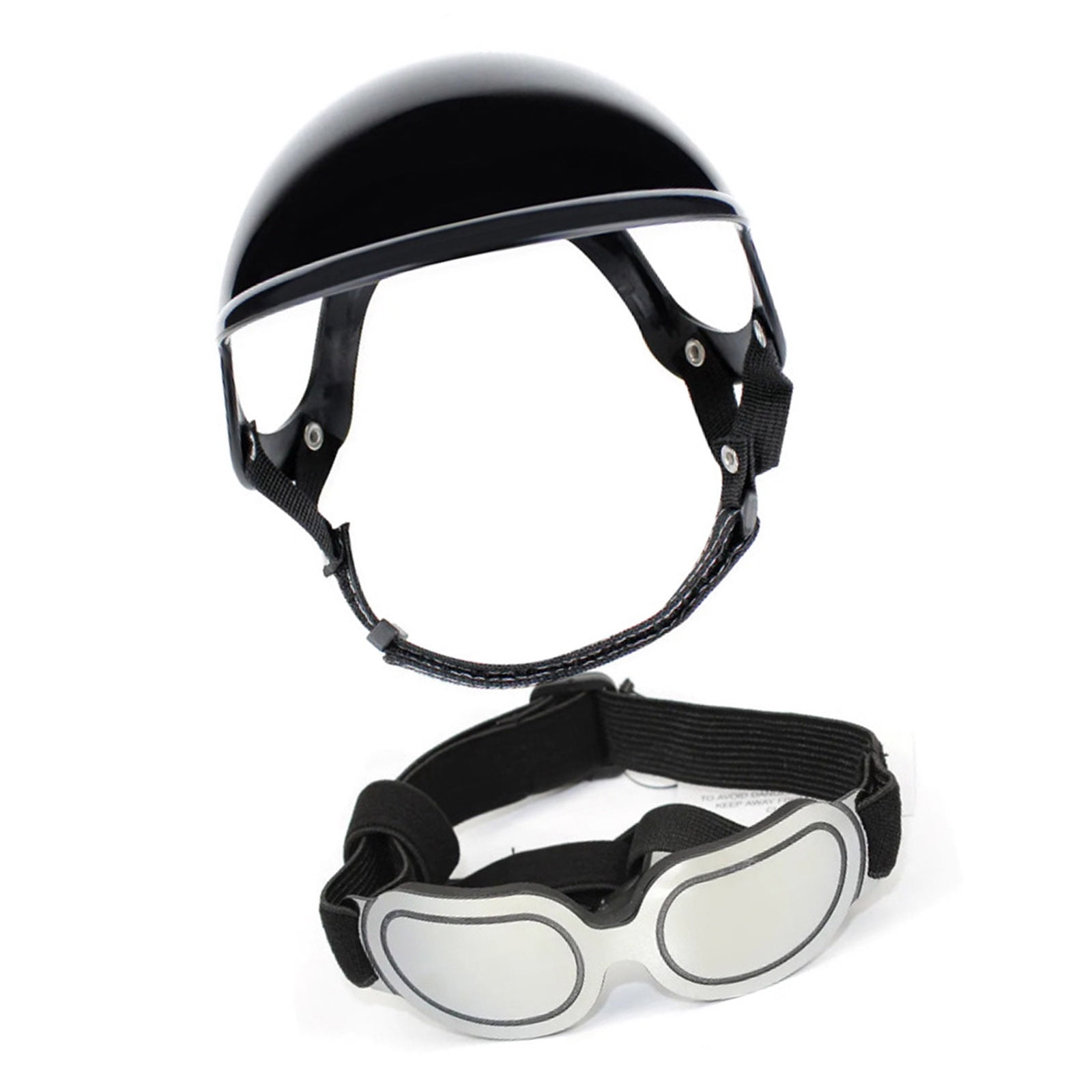 Adjustable Dog Goggles Helmets Motorcycle Shades Puppy Hat Protective ...