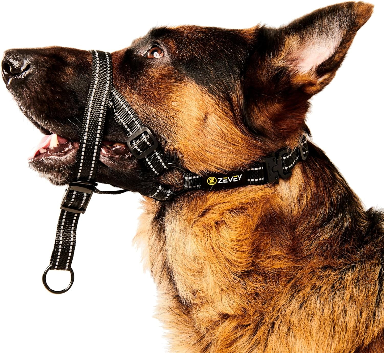 Adjustable Dog Head Halter with Safety Strap, Soft Padded Dog Head ...