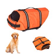 VIVAGLORY Dog Life Jacket Vest for Swimming, Ripstop, Bright Orange ...