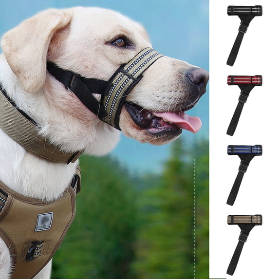 Adjustable Dog Muzzle - Anti-Bite Training Escape Prevention With ...