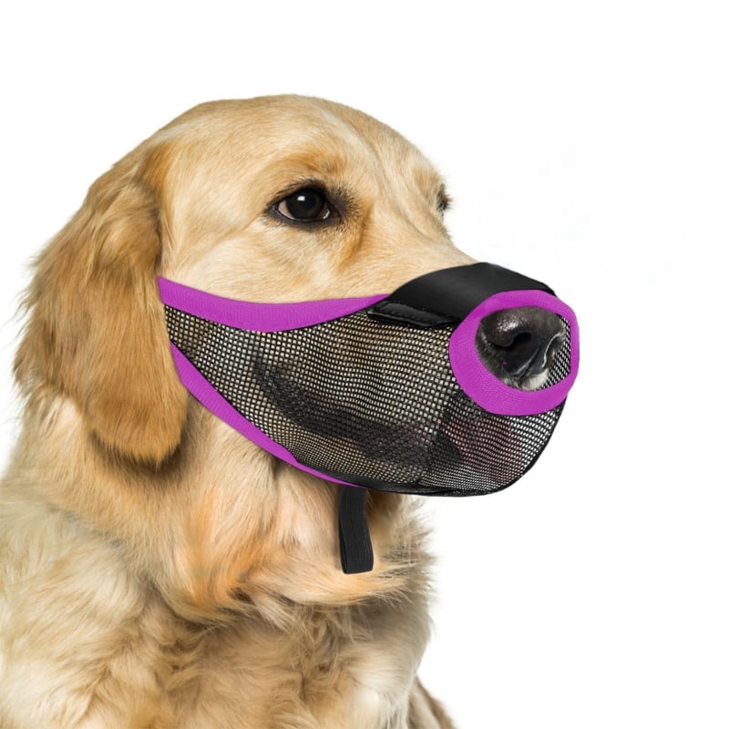 Adjustable Dog Muzzle For Small to Large Dog Soft Mesh Breathable Mouth ...