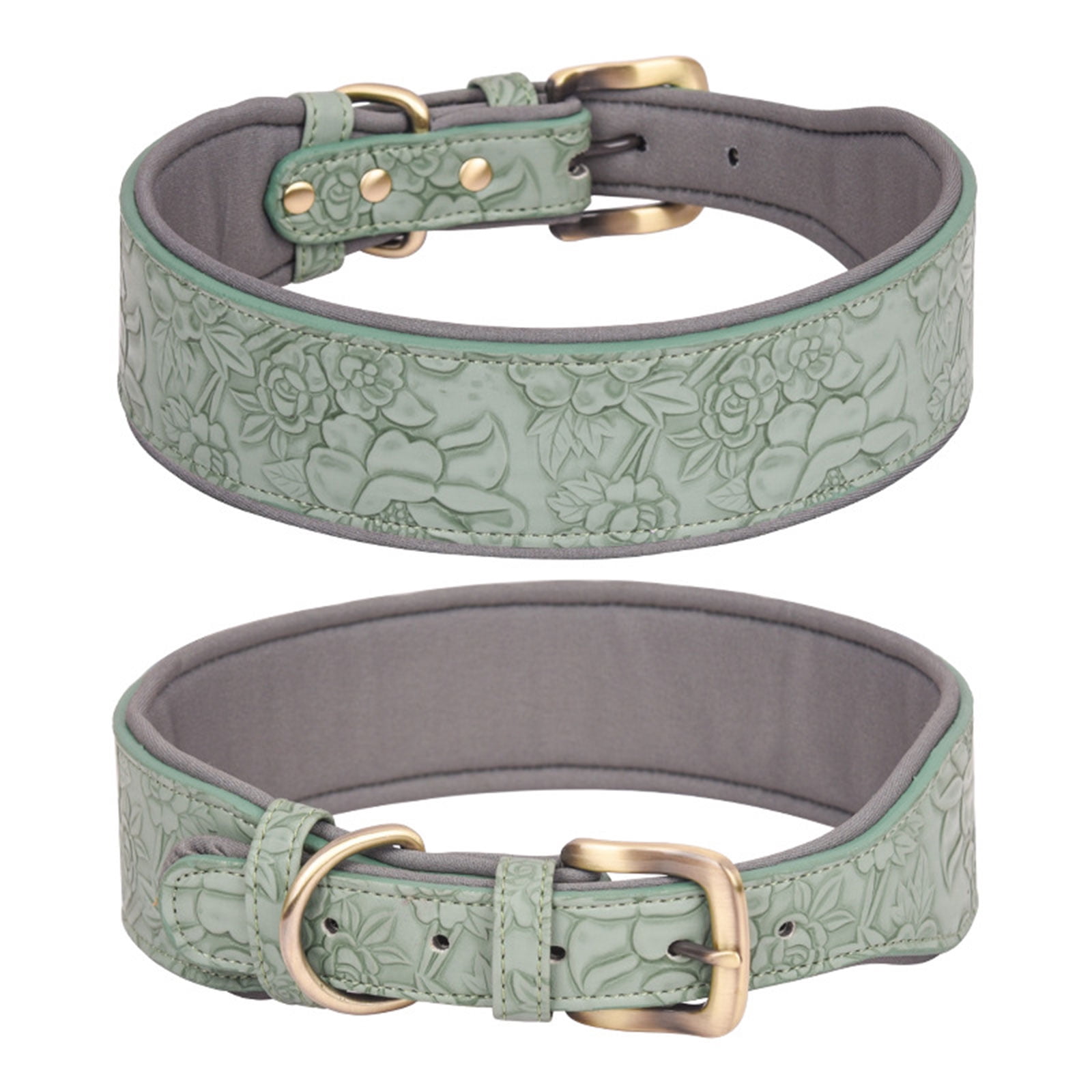 Adjustable Dogs Collar Fashion Wide Collar Leather Neck Collars for ...