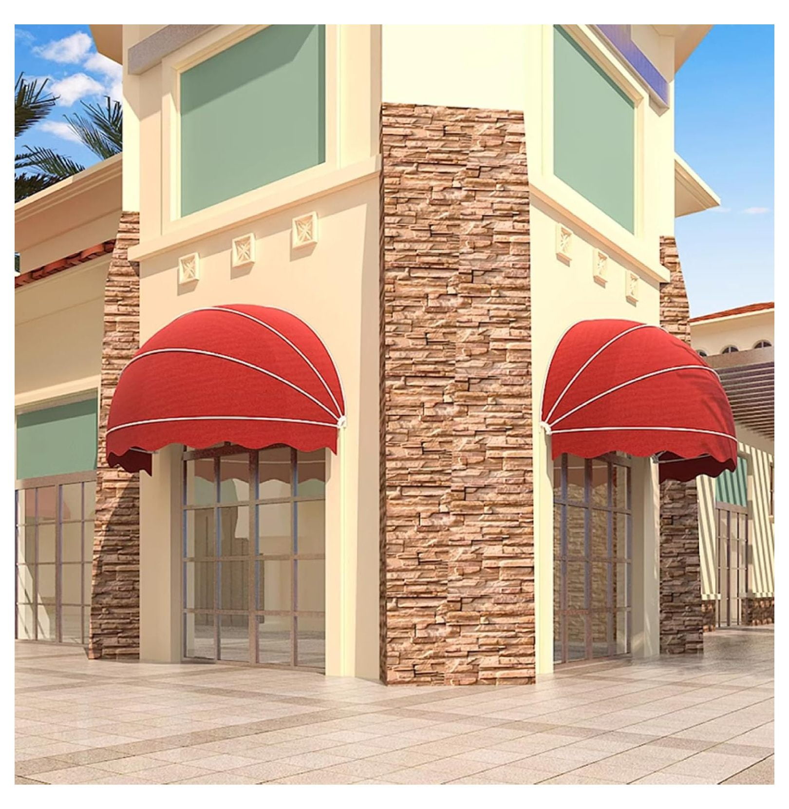 Adjustable Dome Window Awning,Manual Collapsible Hemispherical Door Canopy,Rain Canopy,Canvas ...