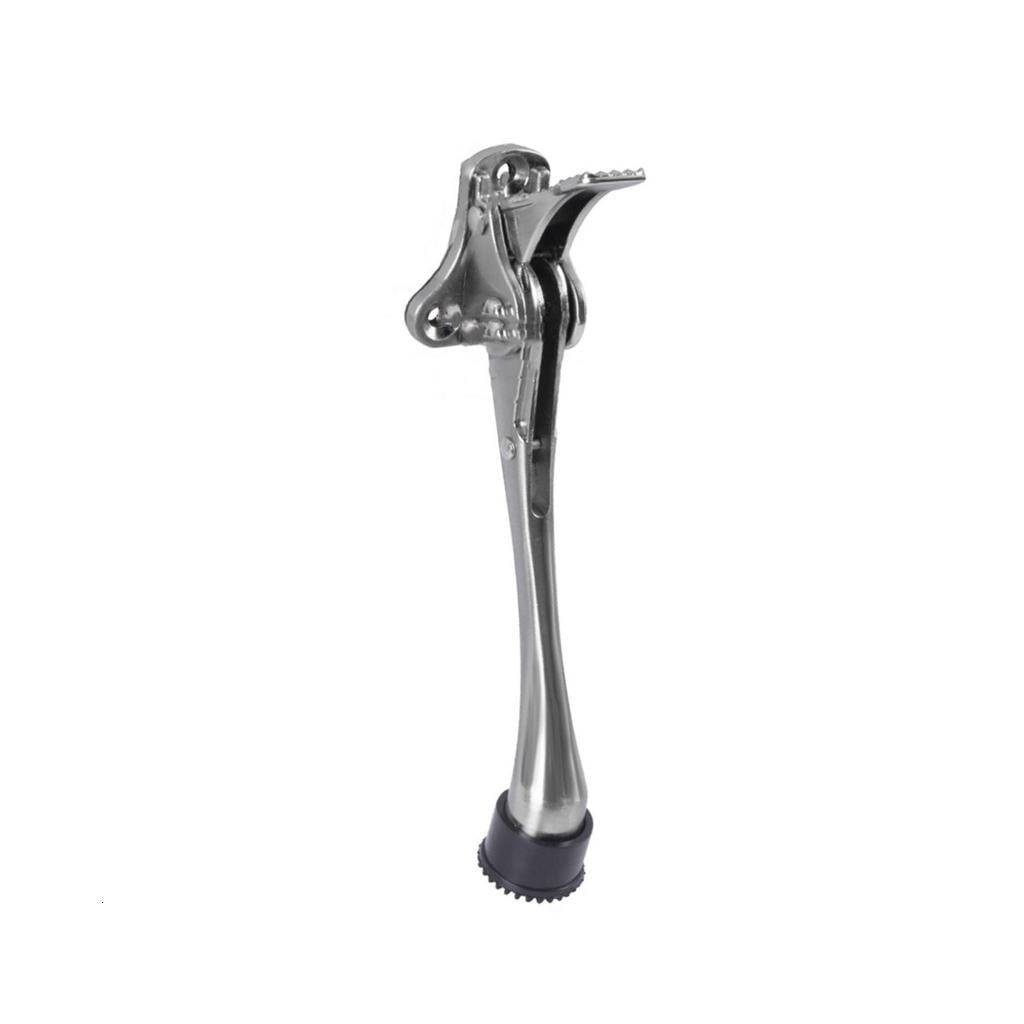 Adjustable Door Holder with Nonslip Rubber Tips Kick Down Doorstop Door ...