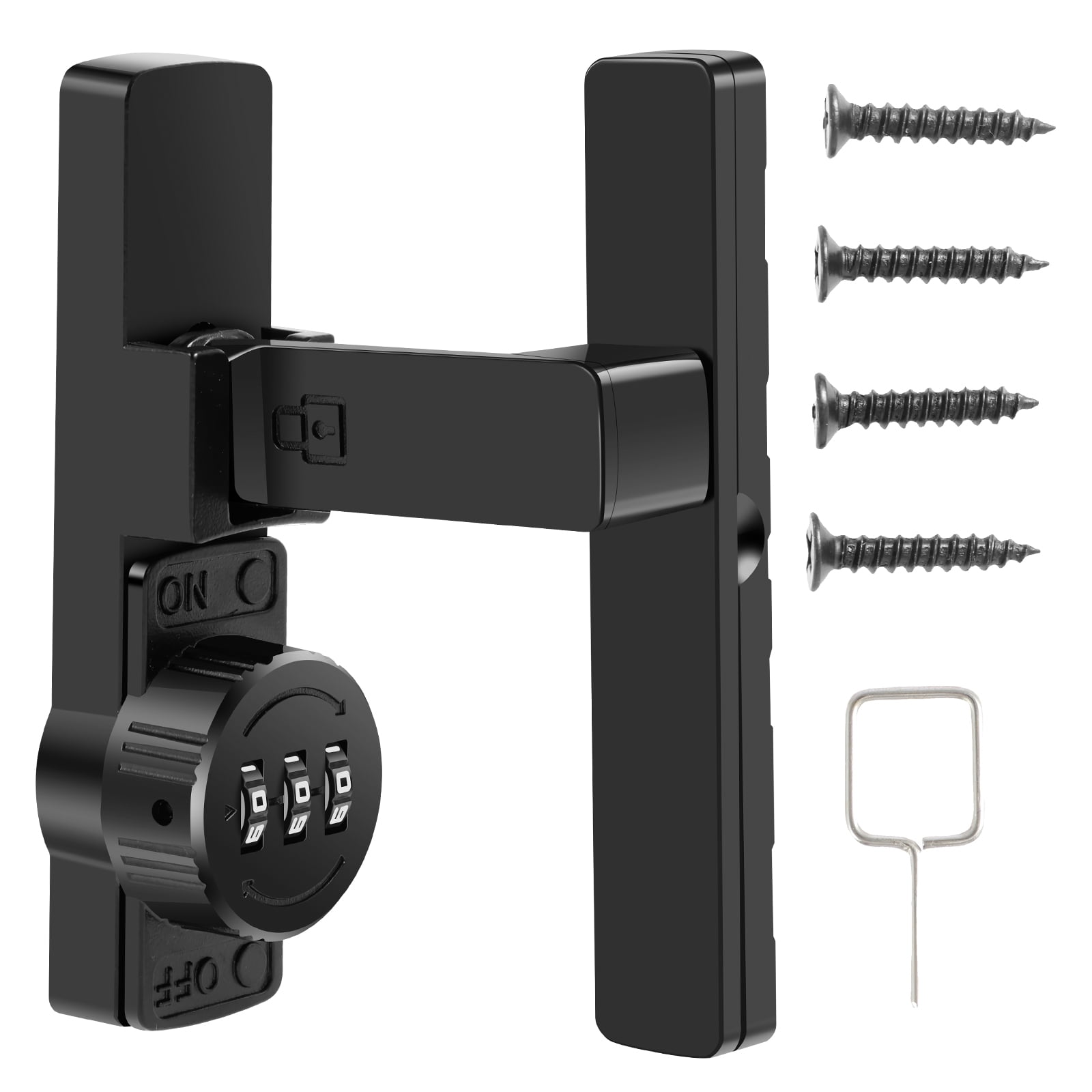 Adjustable Door Latch Combination 90/180 Degree Lock Zinc Alloy ...