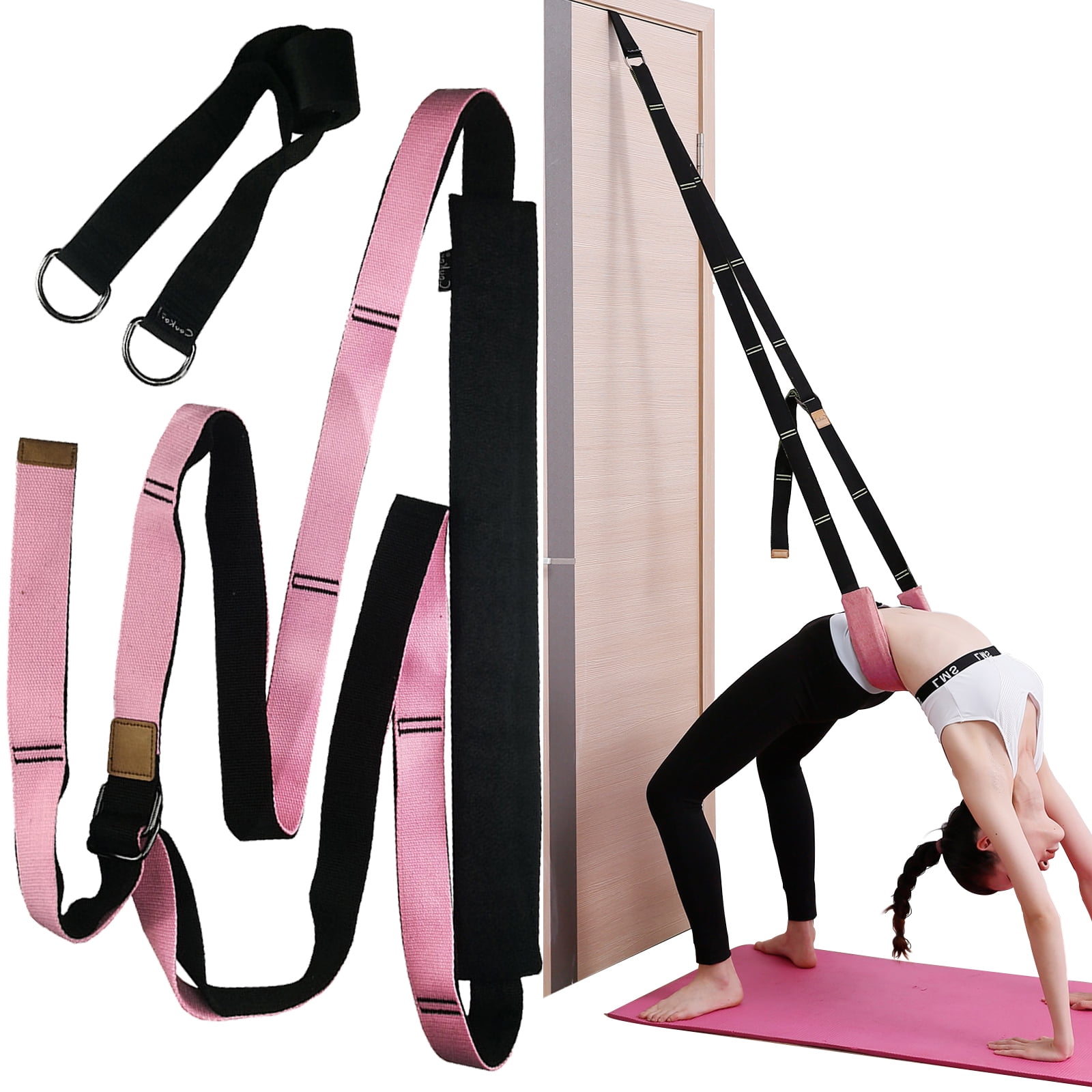 Adjustable Door Leg Stretcher, Portable Durable Yoga Straps for ...