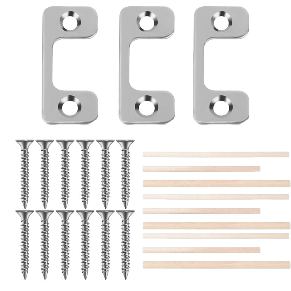Adjustable Door Lock Strike Plate Large Hole Stainless Steel for ...