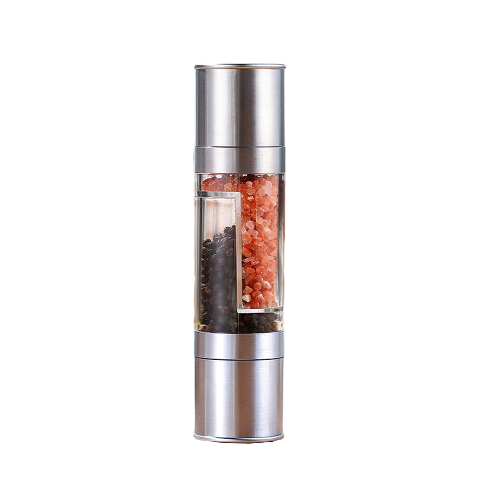 Adjustable Double Compartment Pepper Grinder with Large Bottle Mouth ...