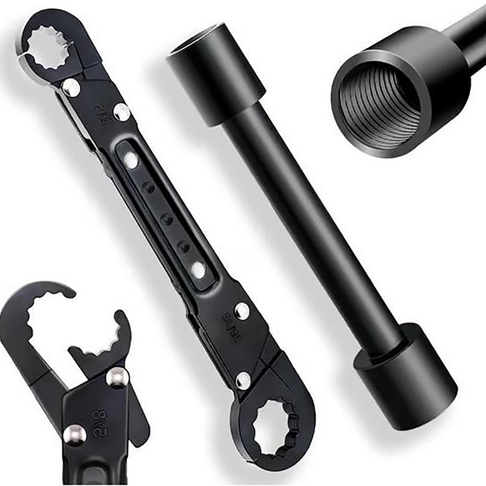 Adjustable Double Head Pipe Wrench | 15/16" & 5/8" Faucet Wrench | 3/8 ...