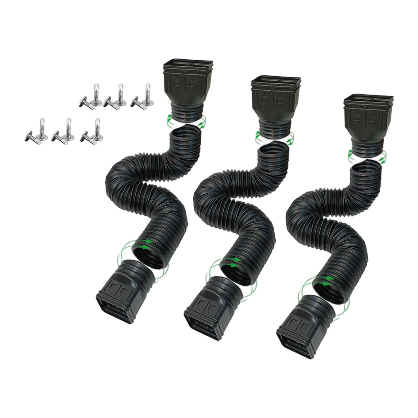 Adjustable Downspout Extension Corrugated Flexible Drain Pipe Outdoor ...