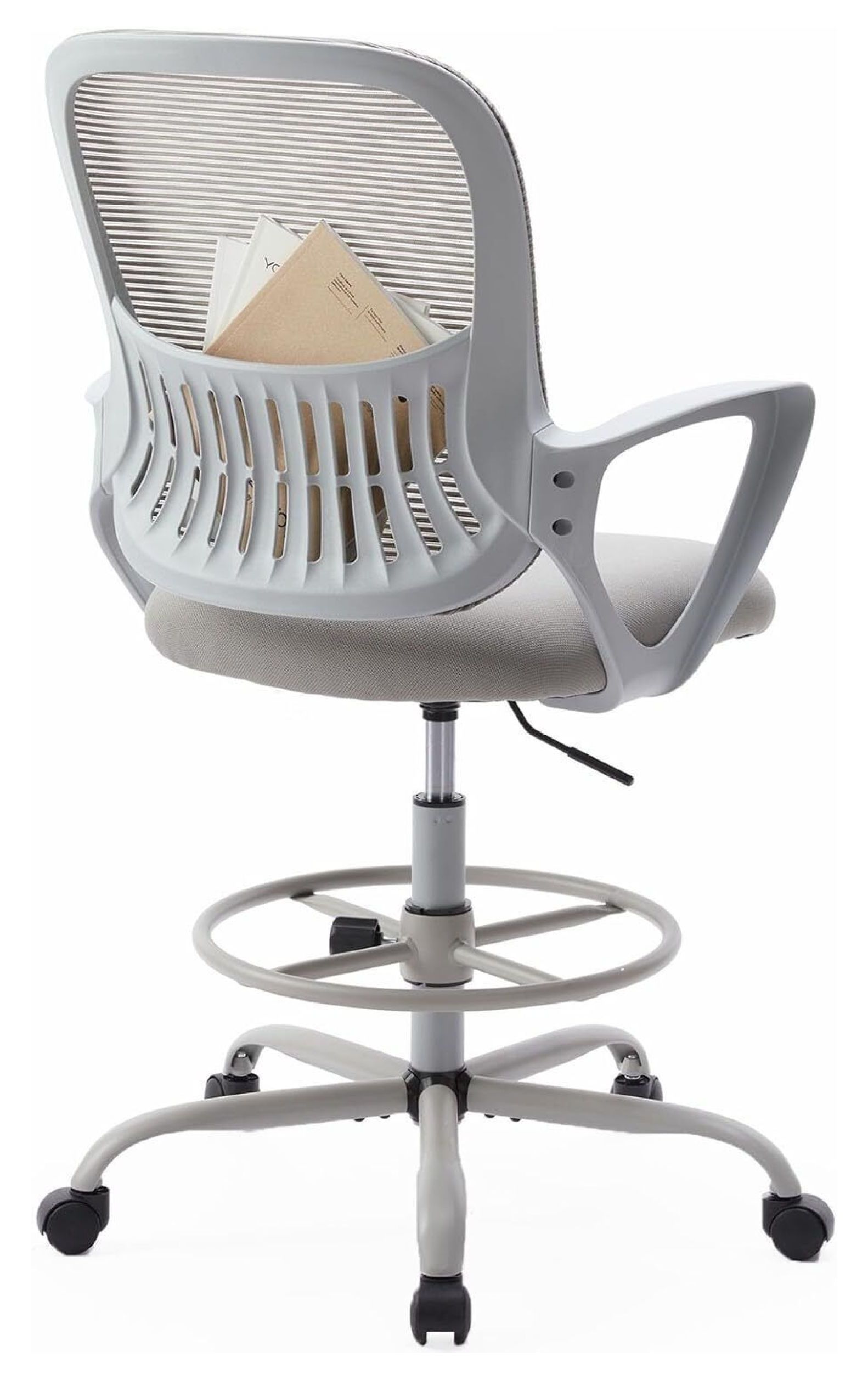 Adjustable Drafting Chair Tall Home Office Ergonomic Standing Desk ...