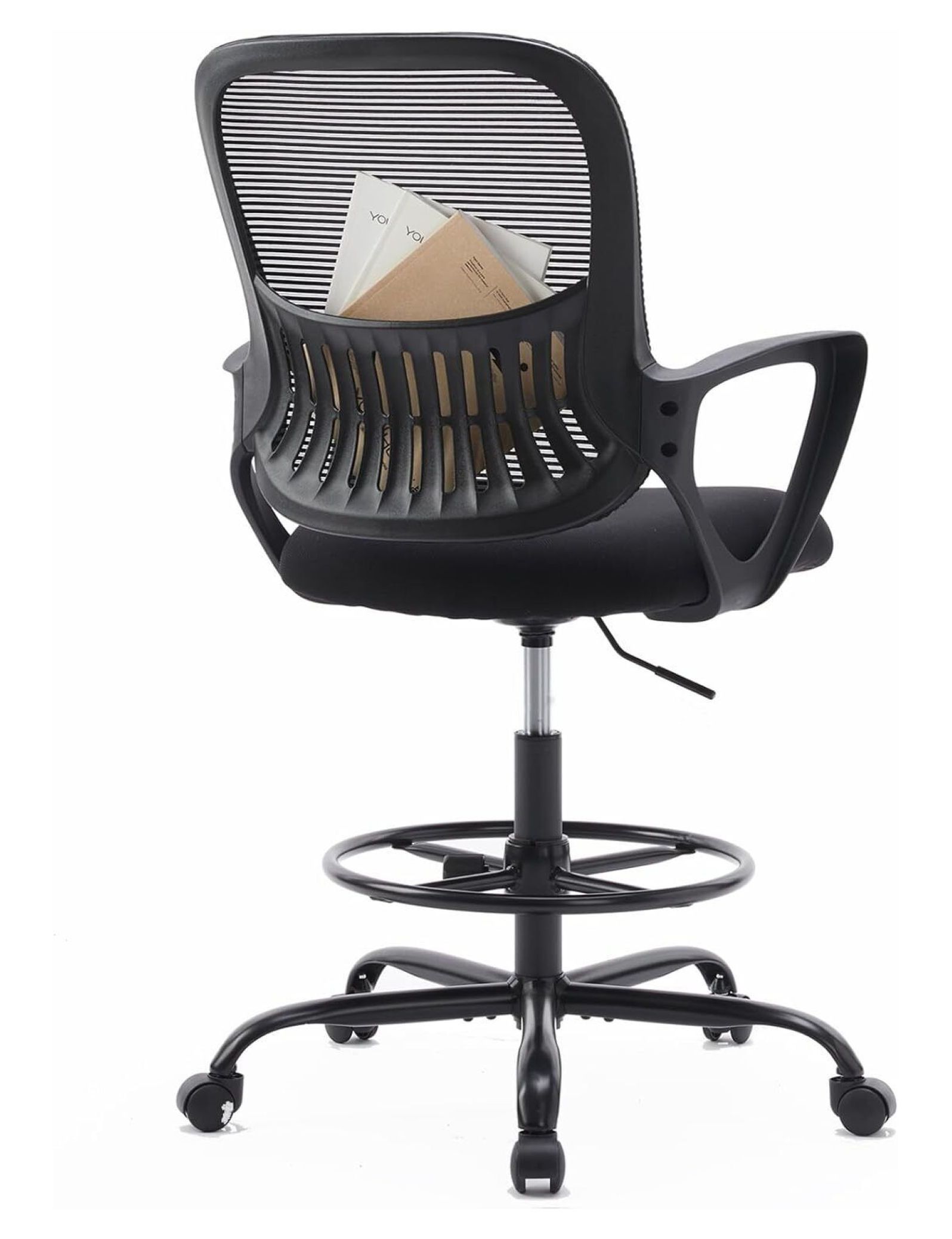 Adjustable Drafting Chair Tall Home Office Ergonomic Standing Desk ...