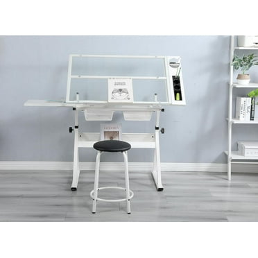 Stand Up Desk Store Height Adjustable Drawing and Drafting Table with ...