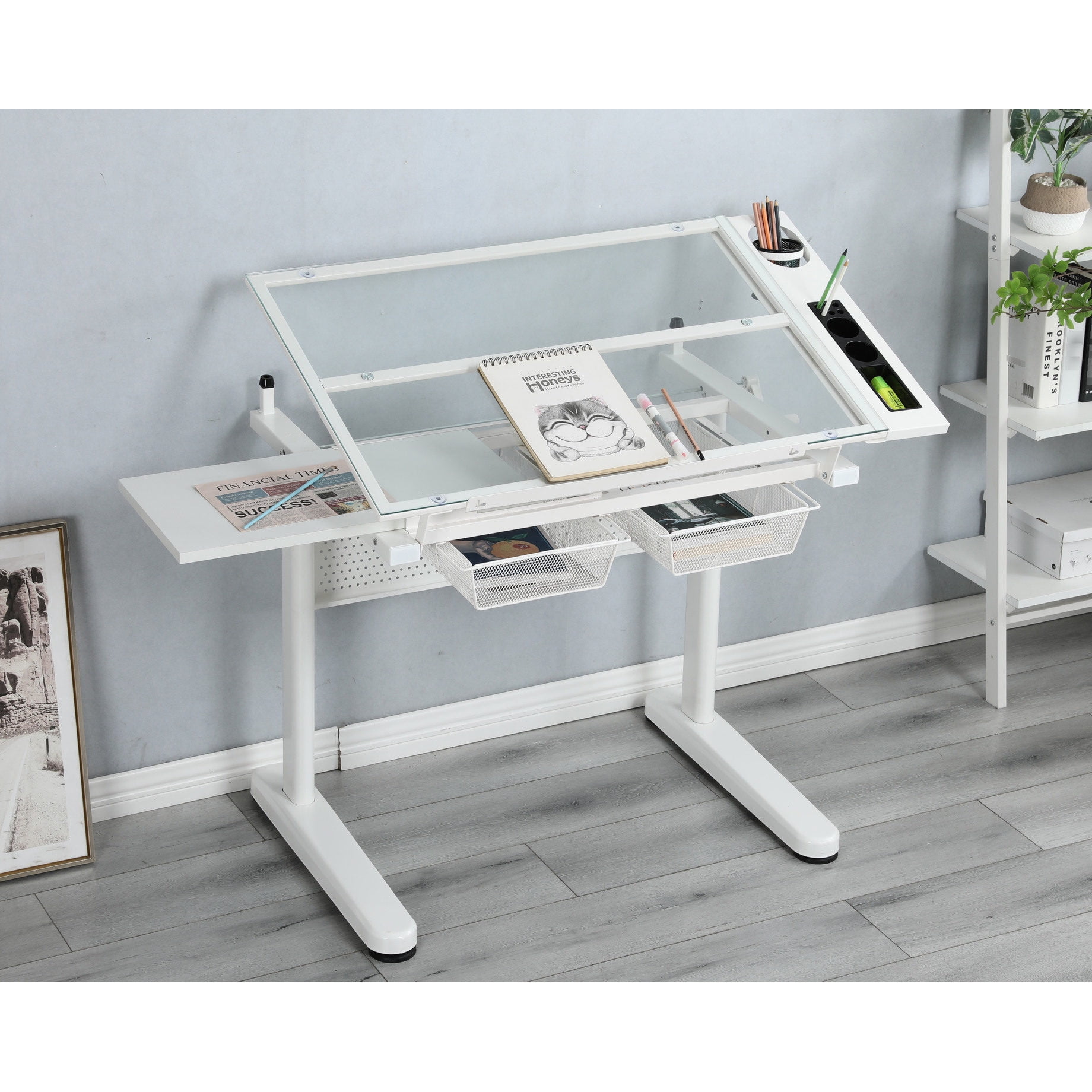 Adjustable Drafting Table+Stool Included”-“Home Art Studio/Shared ...