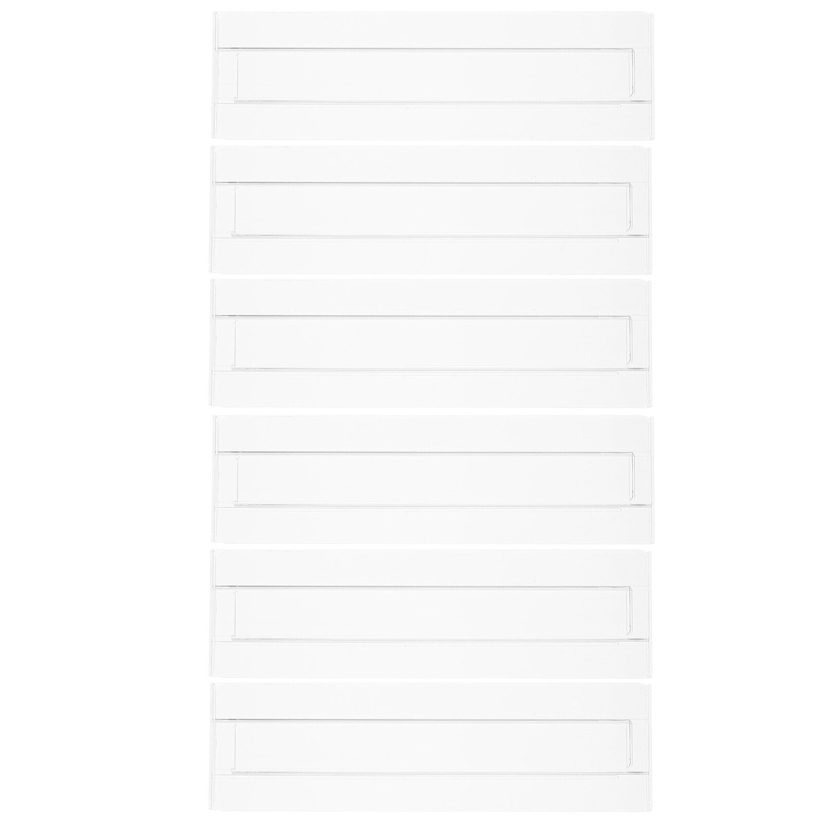 Adjustable Drawer Dividers 6pcs Clear Plastic Separators - Walmart.com