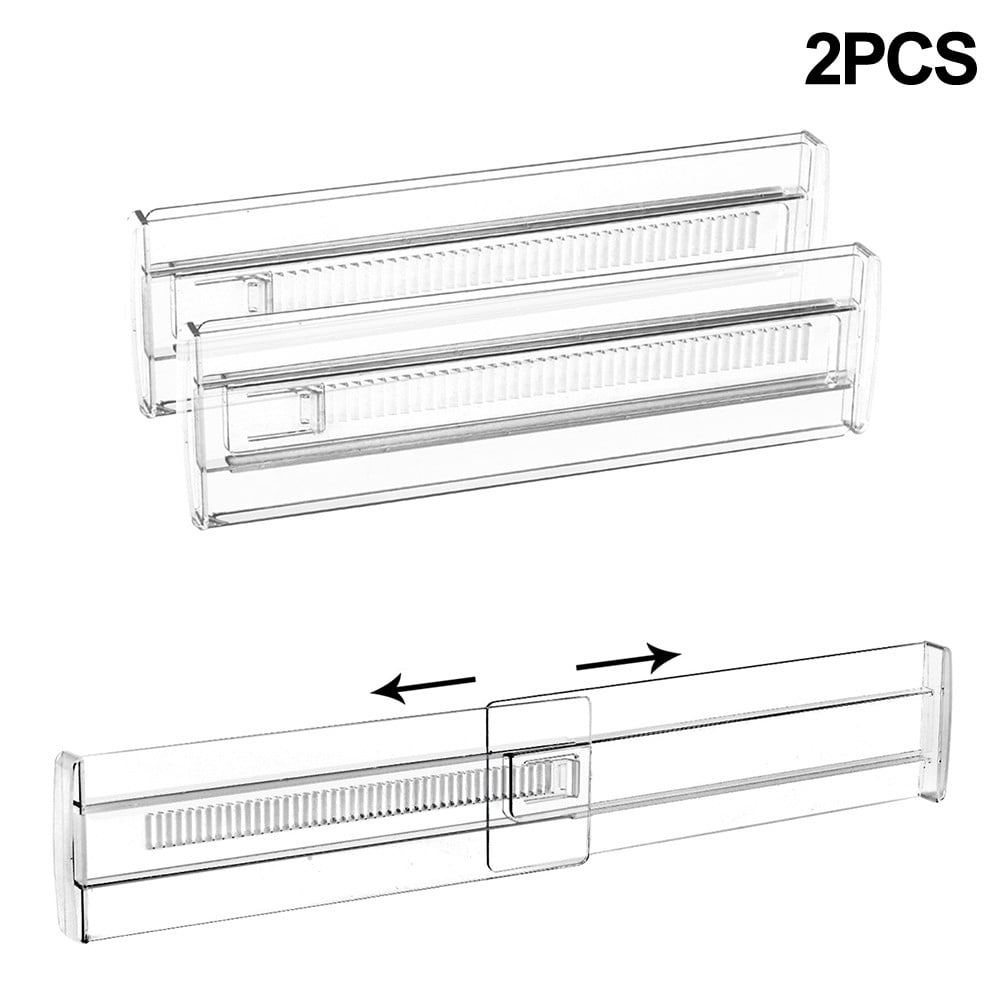 Adjustable Drawer Dividers Organizer Set Expandable Transparent ...