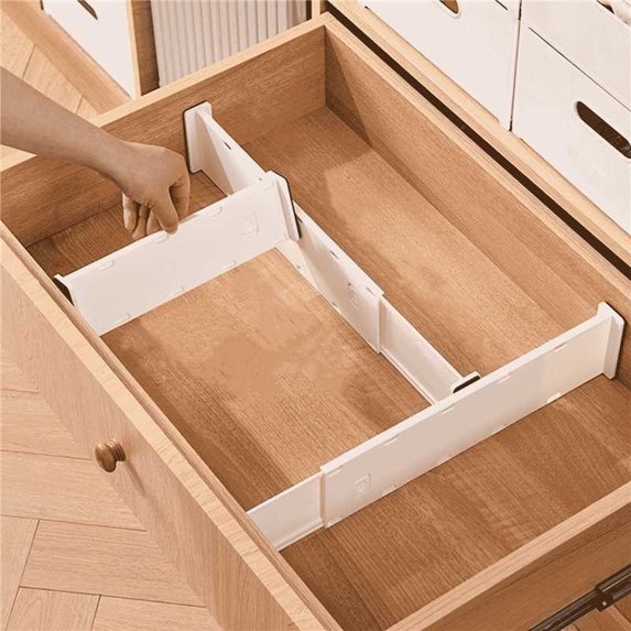 Adjustable Drawer Dividers, Plastic Closet Organizer, Modular Wardrobe ...