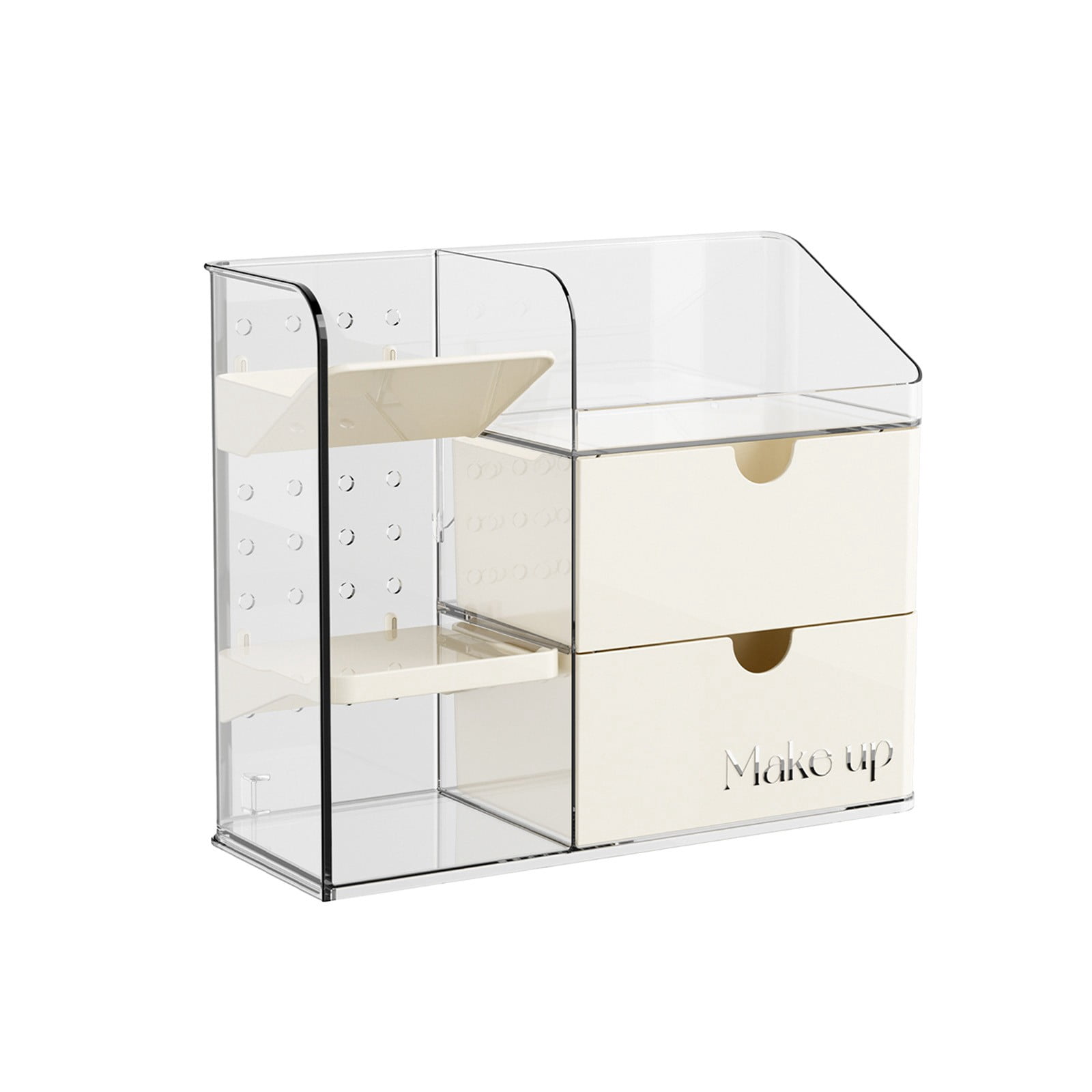Adjustable Drawer Organizer for Makeup and Jewelry Vanity Storage Box ...