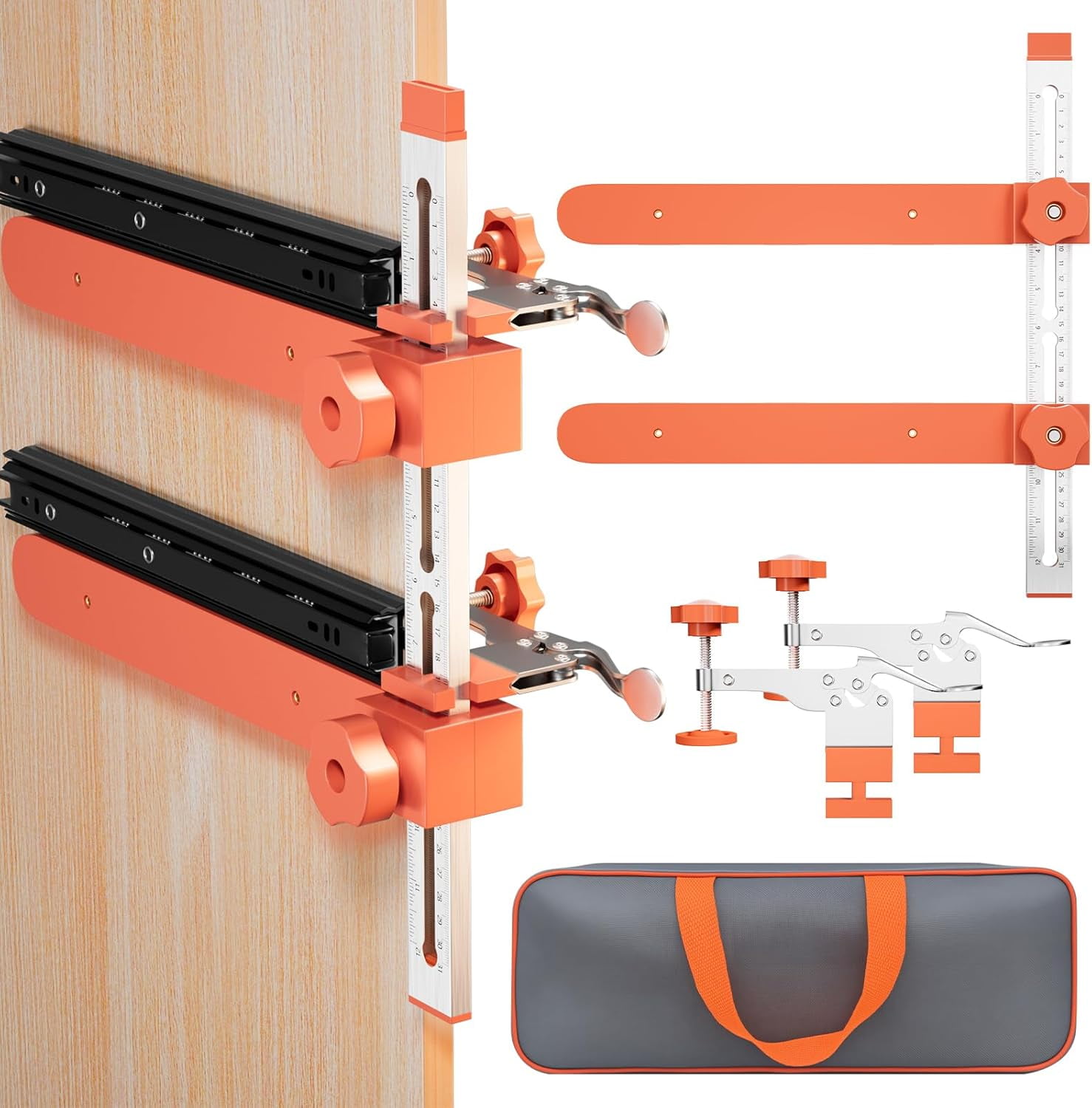 Adjustable Drawer Slide Jig with Laser-Engraved Double Scale Markings ...