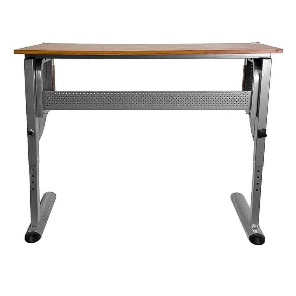 Adjustable Drawing and Drafting Table with Pewter Frame - Walmart.com