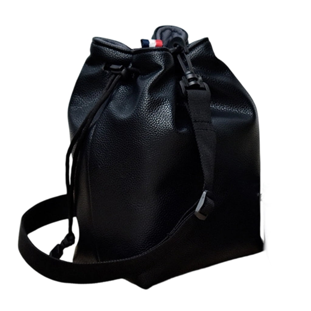 Adjustable Drawstring Camera Bag PU Leather Texture Fit Various Cameras ...