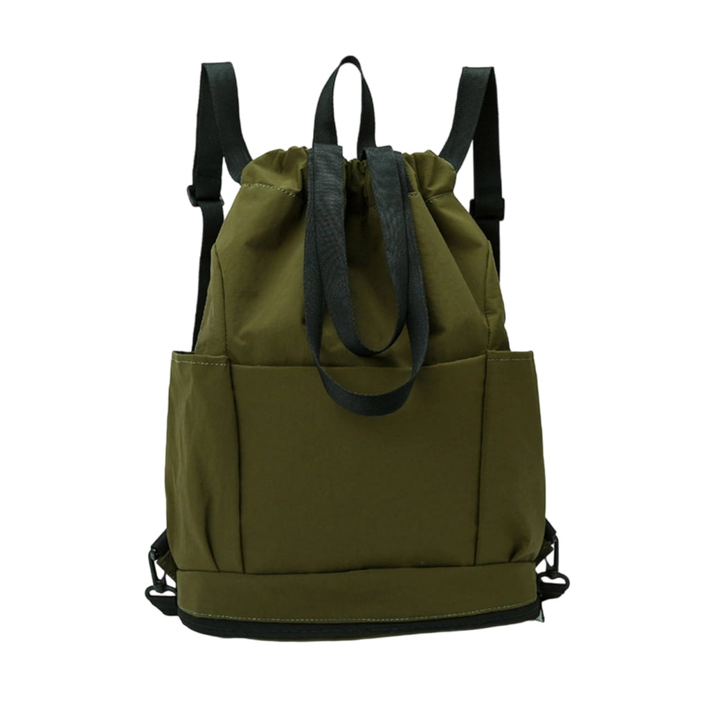 Adjustable Drawstring Closure Sports Duffle Bag Large Capacity Carryall ...