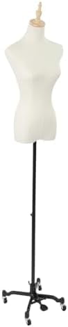 Adjustable Dress Form, Female Sewing Mannequin, Movable Rolling Body ...
