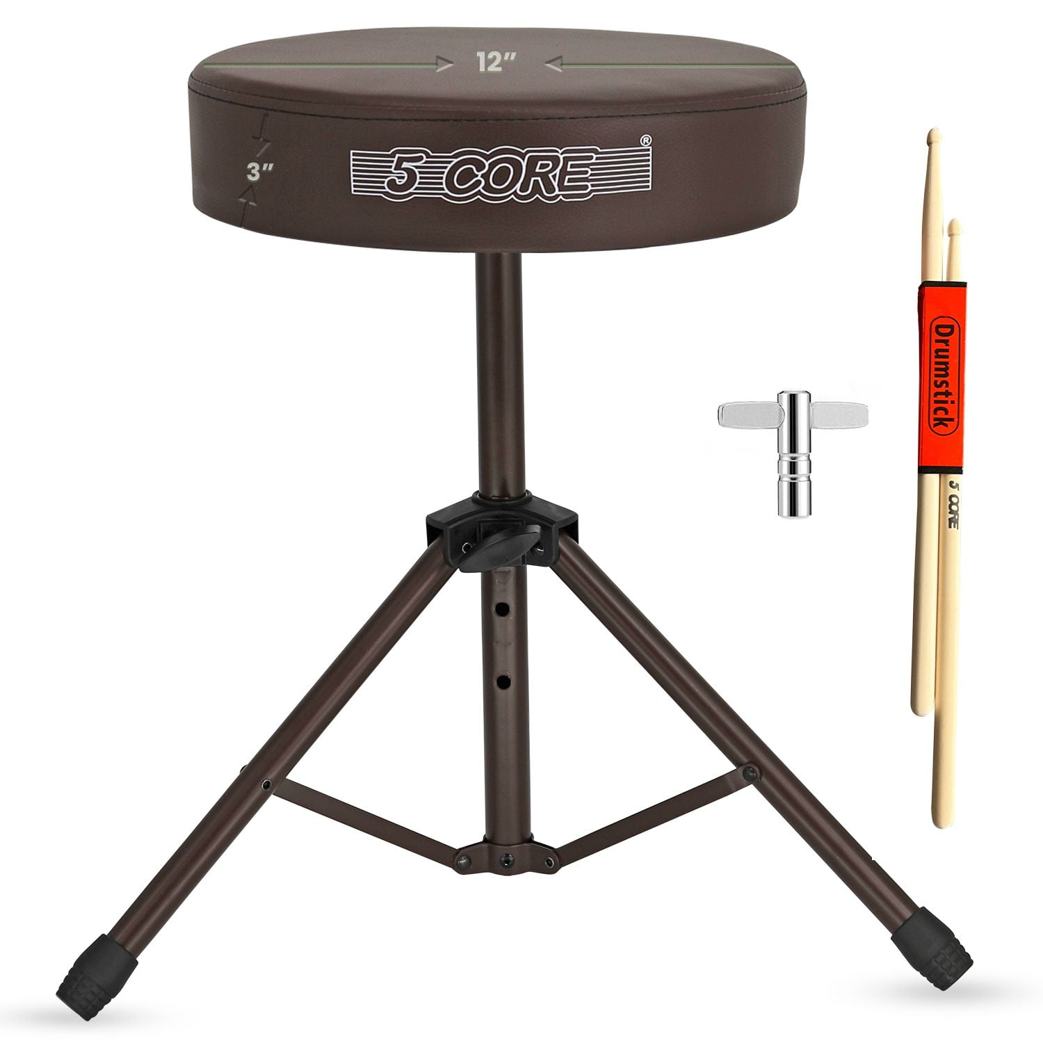 Adjustable Drum Throne Stool - 3