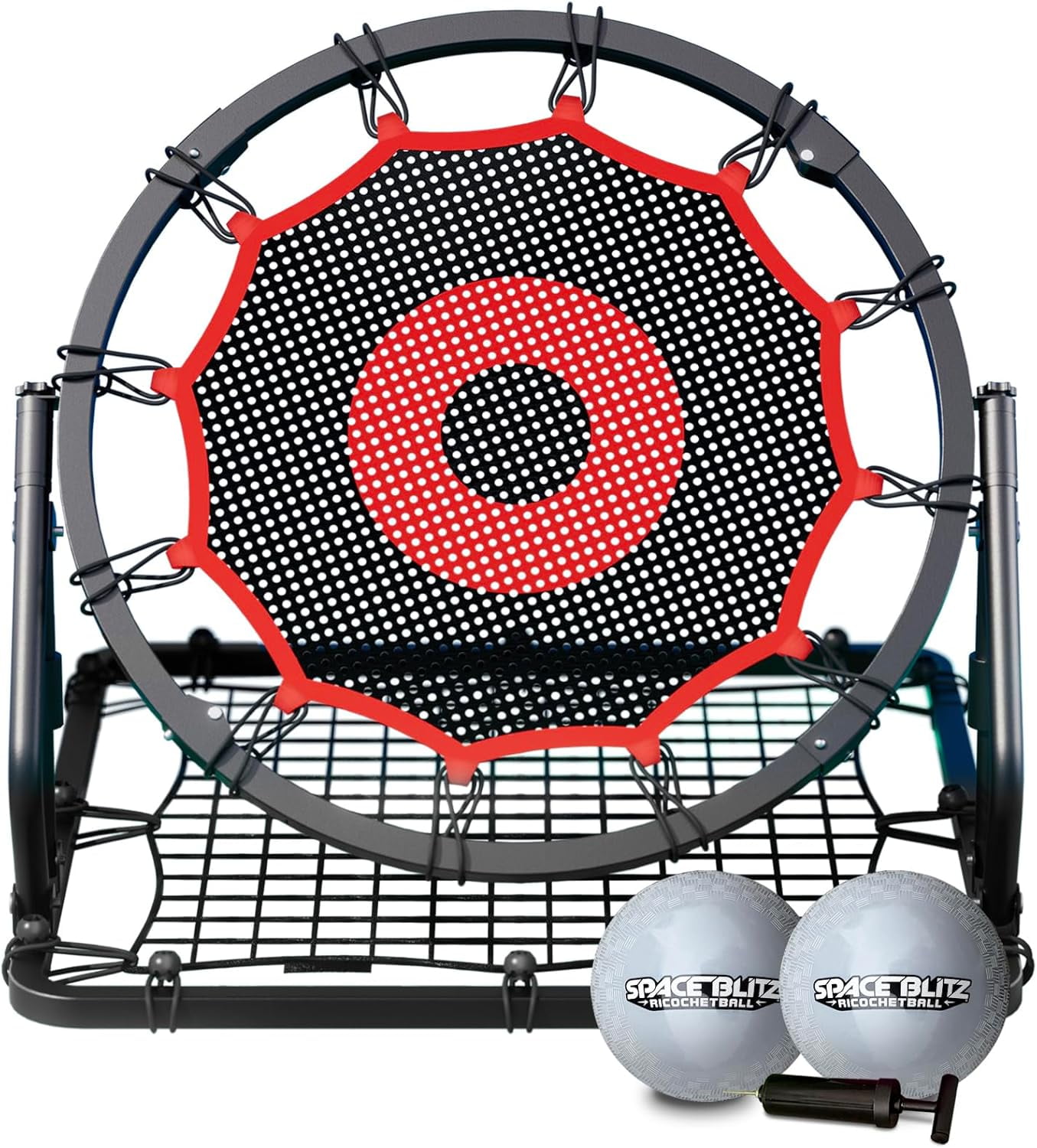 Adjustable Dual-Sided Rebounder Net, Fast & Slow Rebound Speed Training ...