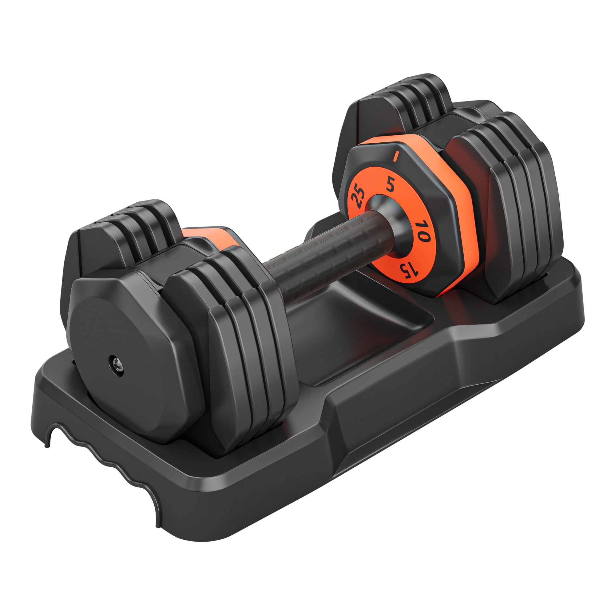 Adjustable Dumbbell , 5 in 1 Free Dumbbell for Men and Women, Black ...