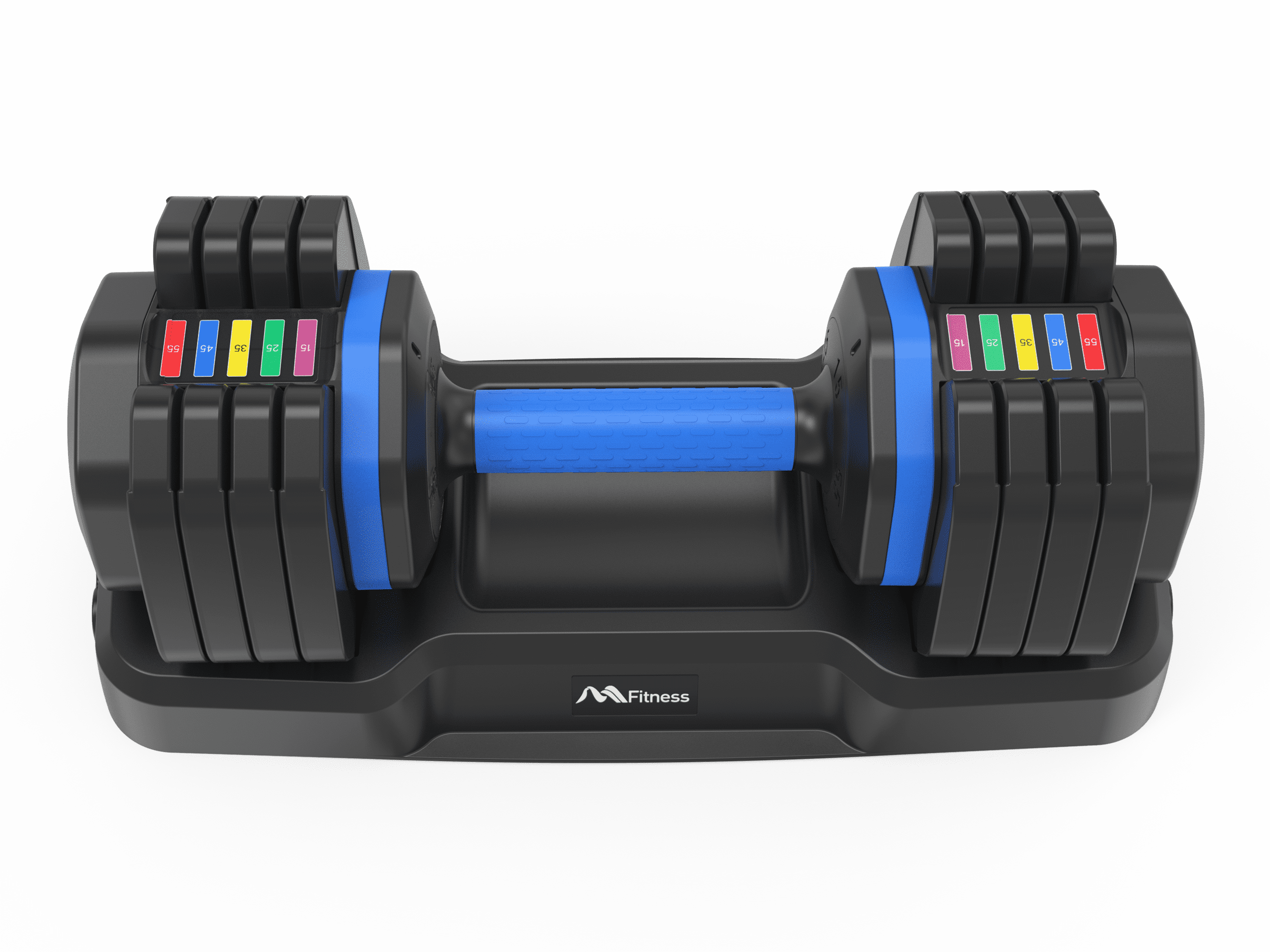 Adjustable 55lb Dumbbell with Anti-Slip Handle and Fast Weight ...