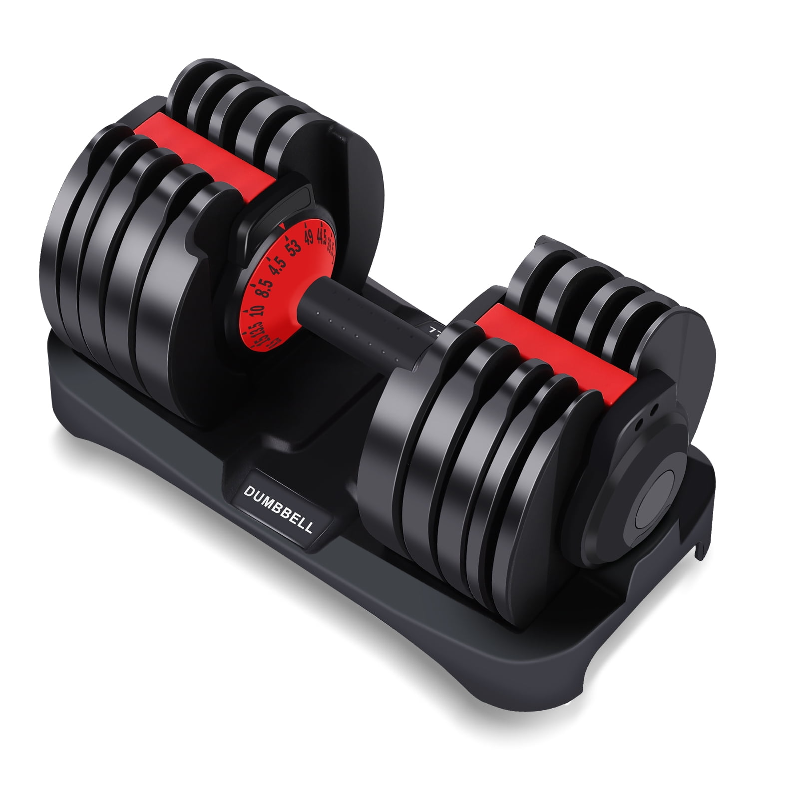 Adjustable Dumbbell 53LB Single Dumbbell, 15 in 1 Free Dumbbell Weight ...
