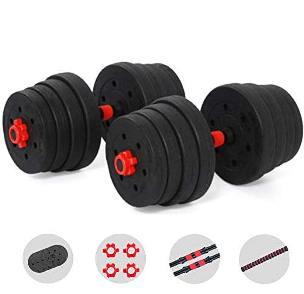 Adjustable Dumbbell Barbell Set (88LB/66LB/44LB) Weight with Connecting ...