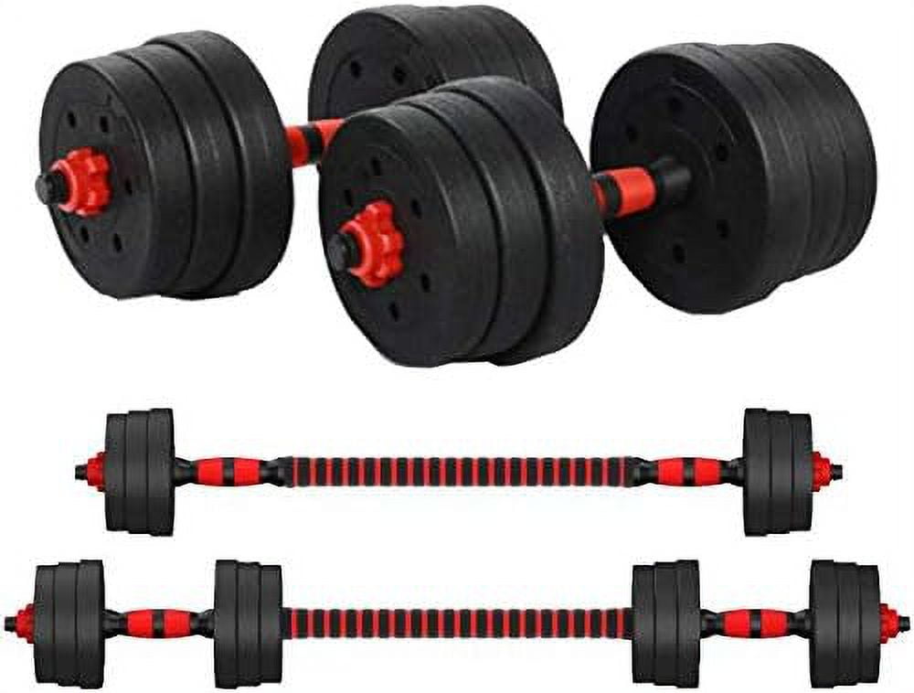 Adjustable Dumbbell Barbell Set (88LB/66LB/44LB) Weight with Connecting ...
