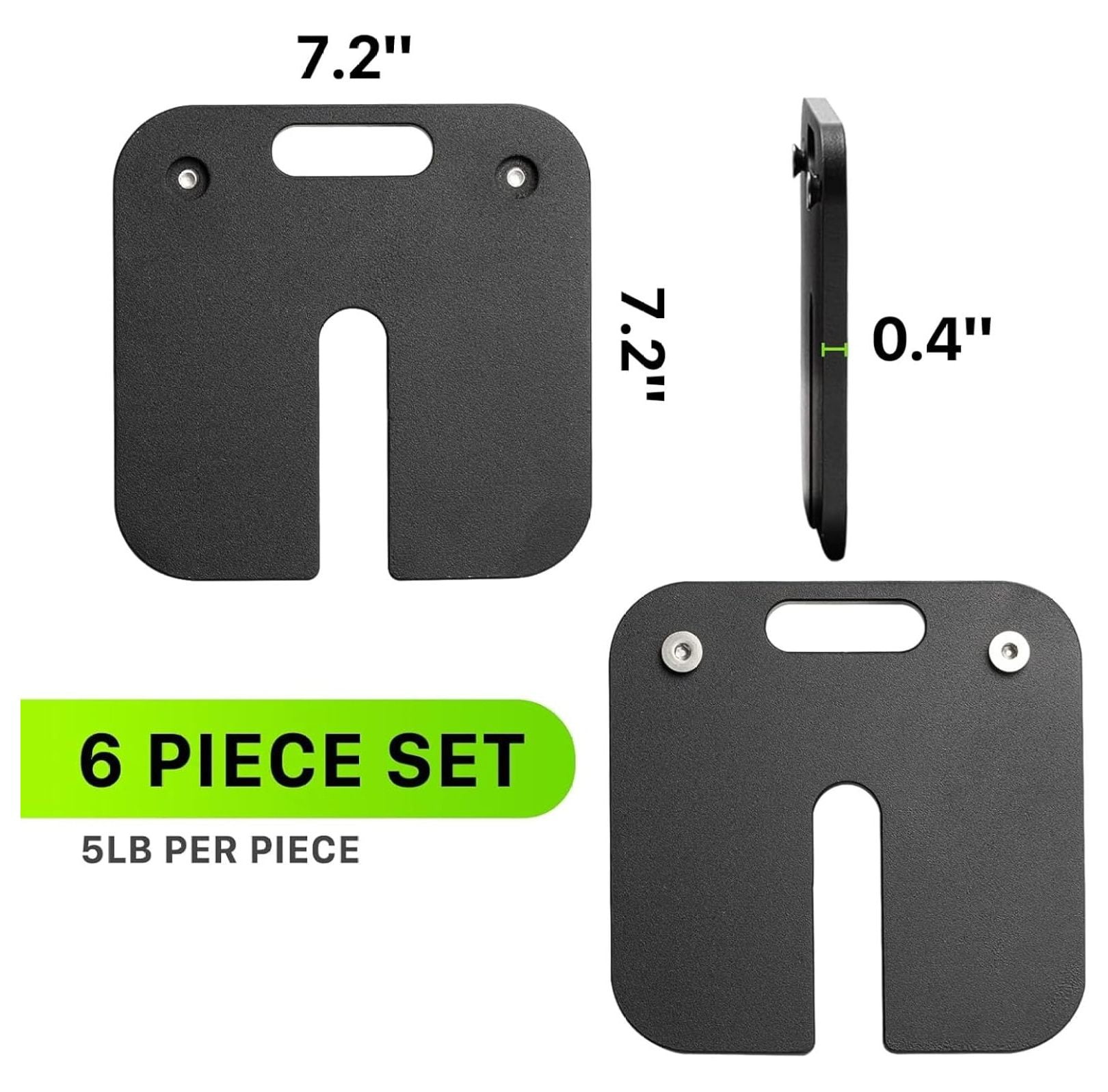 Adjustable Dumbbell Plates, 6 Pieces 5lb Weight Plates (5lbx6 ...