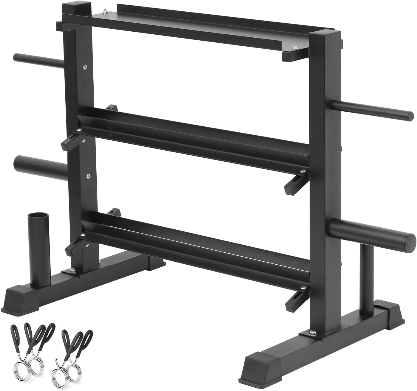 Adjustable Dumbbell Rack, Dumbbell Set with Storage Rack for ...