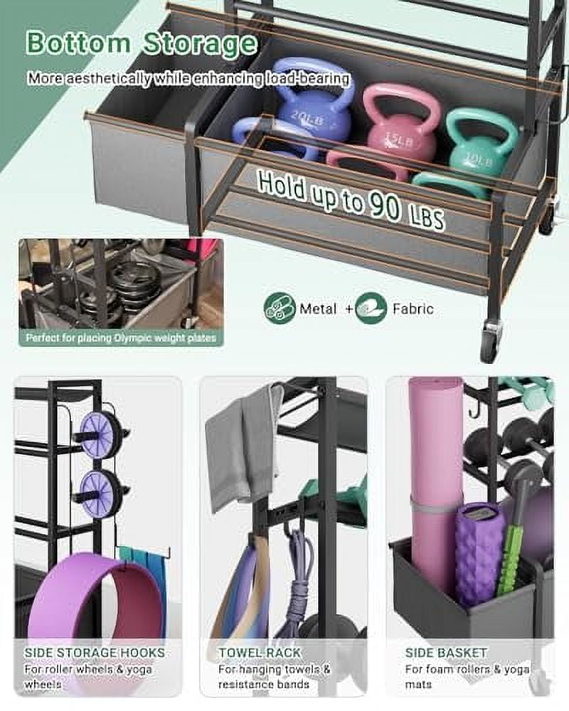 Adjustable Dumbbell Rack, Weight Rack for Dumbbells, Home Gym Storage ...