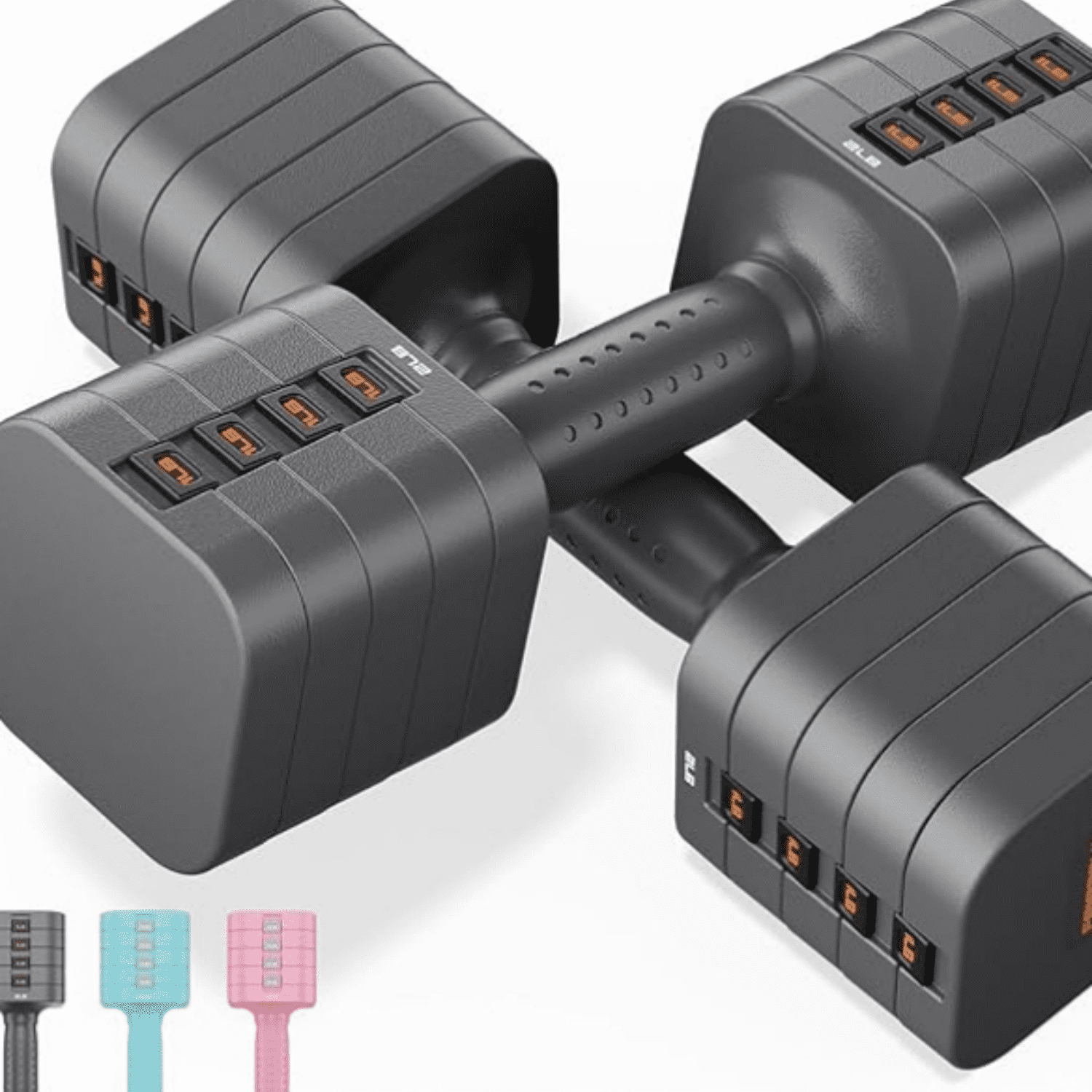 Adjustable Dumbbell Set of 2, Each 2/4/6/8/10 lbs Weight for Women ...