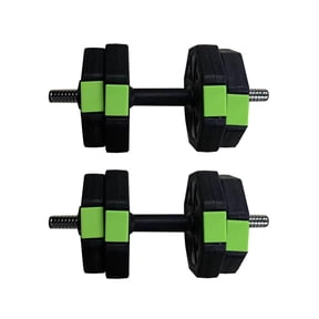 BalanceFrom 60LB 2-in-1 Portable Changeable Dumbbell, Barbell Set with ...