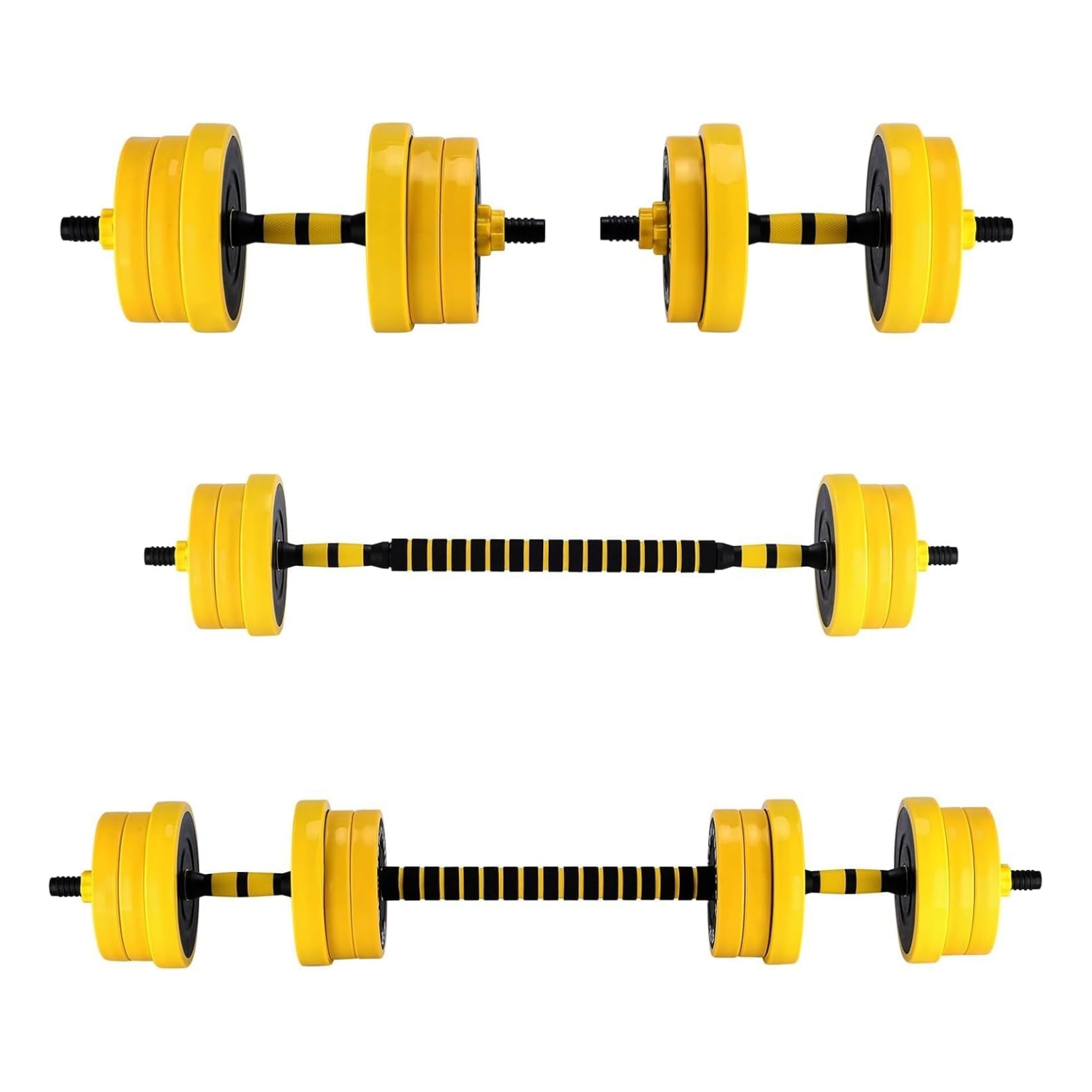 Adjustable Dumbbell Set, 33LB Dumbbells Adjustable Weight Without ...