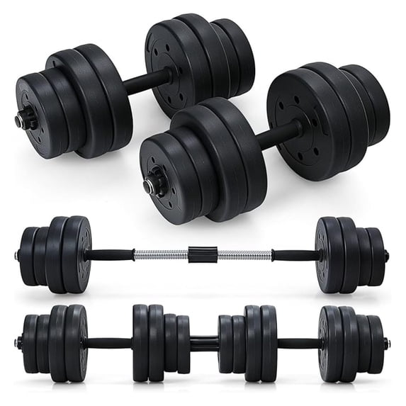 Adjustable Dumbbell Set, 66LBS Free Weight Set with Connector, 3-in-1 ...