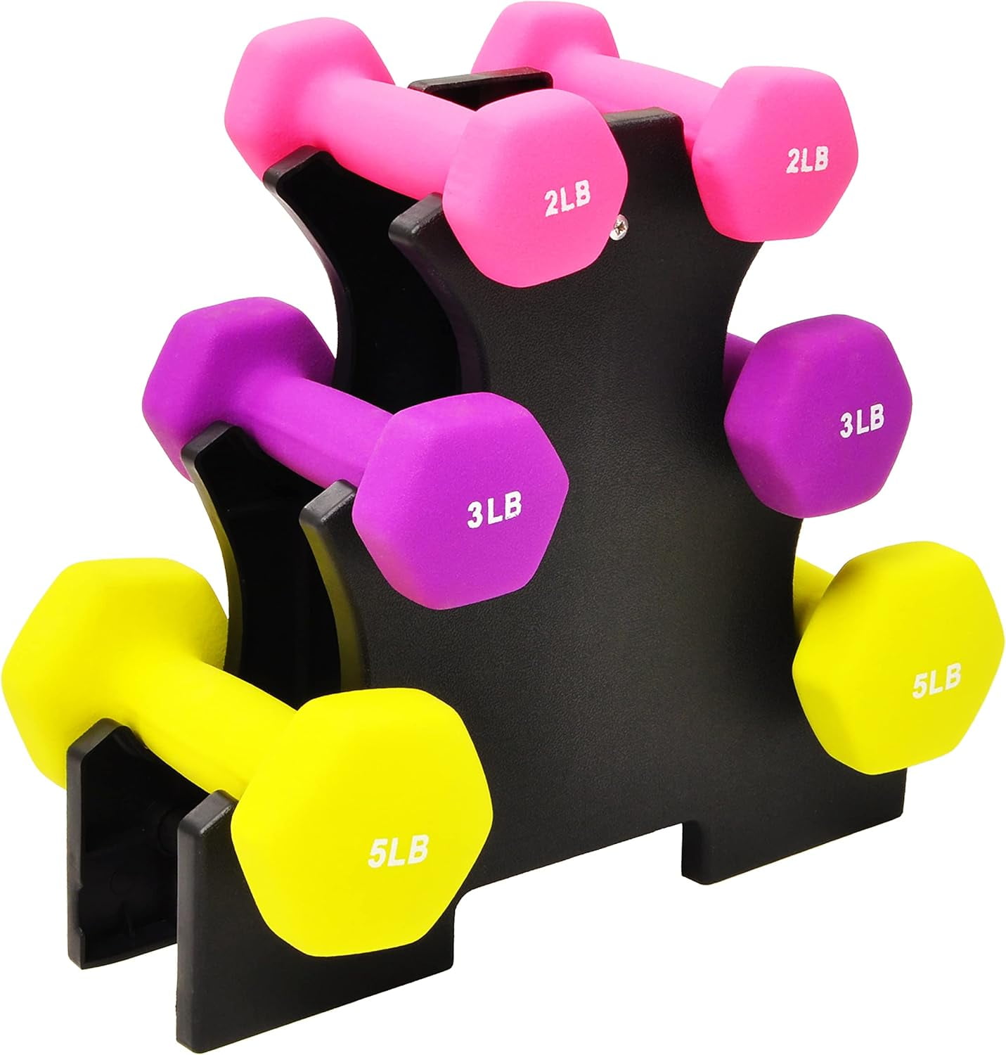 Adjustable Dumbbell Set, Cast Iron Weight Plates with Non-Slip ...