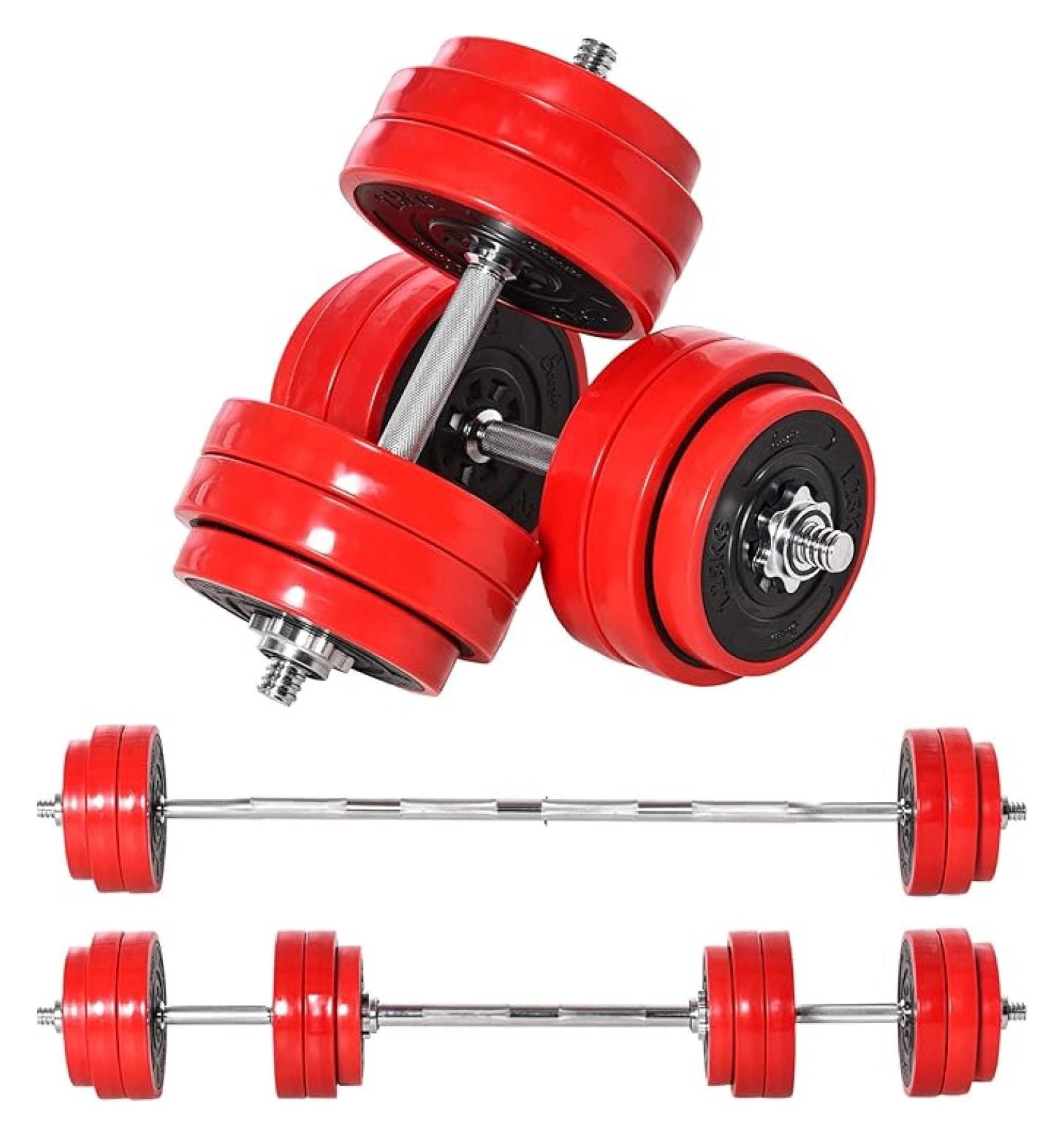 Adjustable Dumbbell Set, Convertible to Weight Set for Home Gym Women ...